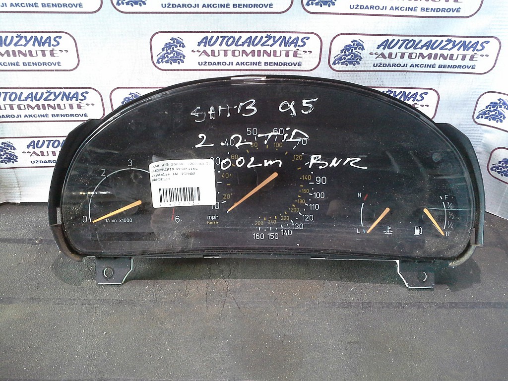 2002 SAAB 9-5 INSTRUMENT SPEEDOMETER (A)TD22009-5ELEKTRINISPIRMAS ...