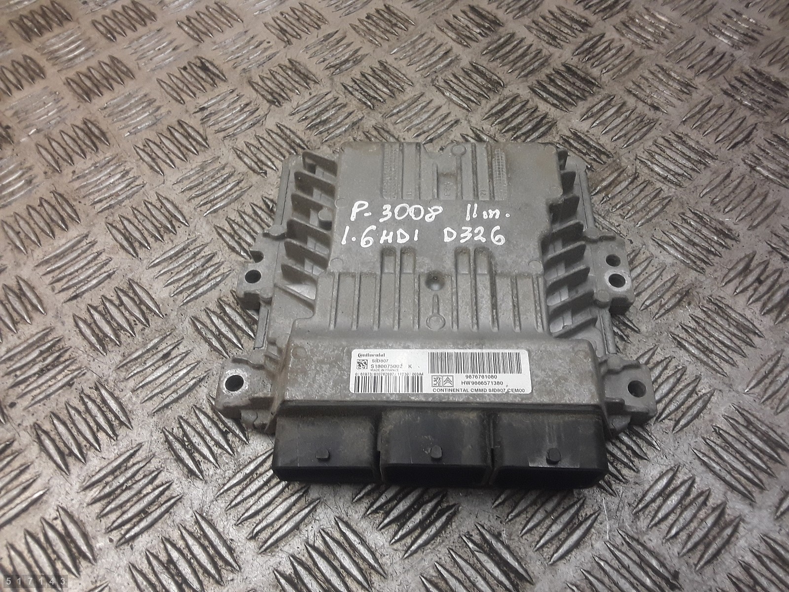 2012 PEUGEOT 3008 ECU CONTROL UNIT DIESEL 1600HDI 9676761080 | eBay
